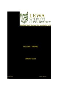 The Lewa Standard - Lewa Wildlife Conservancy
